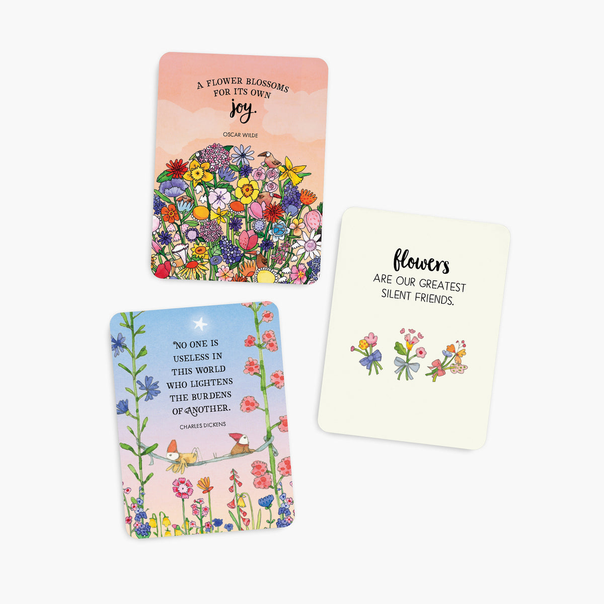 Twigseeds 24 Affirmation Cards & Stand - A Little Box of Flowers ...