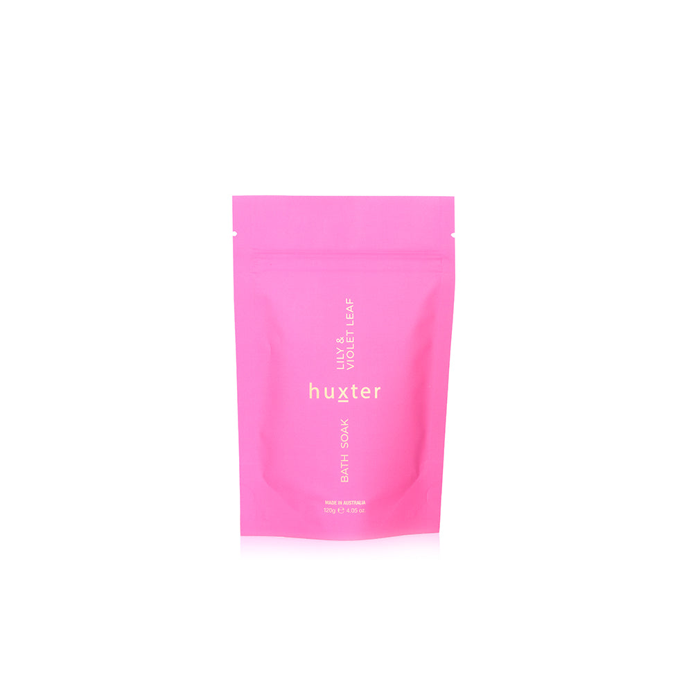 Huxter Bath Soak 120gm - Lily & Violet Leaf – Monty & Moo