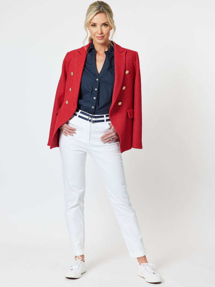 Gordon Smith Emma Rib Detail Shirt - Navy – Monty & Moo
