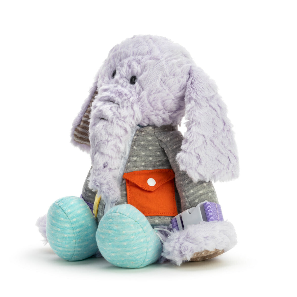 Demdaco Baby Buckle & Snap Buddy - Elephant – Monty & Moo