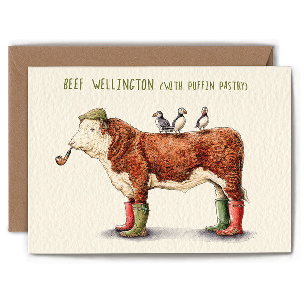 Greeting Card - Beef Wellington with Puffin Pastry – Monty & Moo