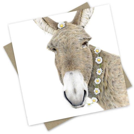 Greeting Card - "Fifi" Daisy Donkey – Monty & Moo