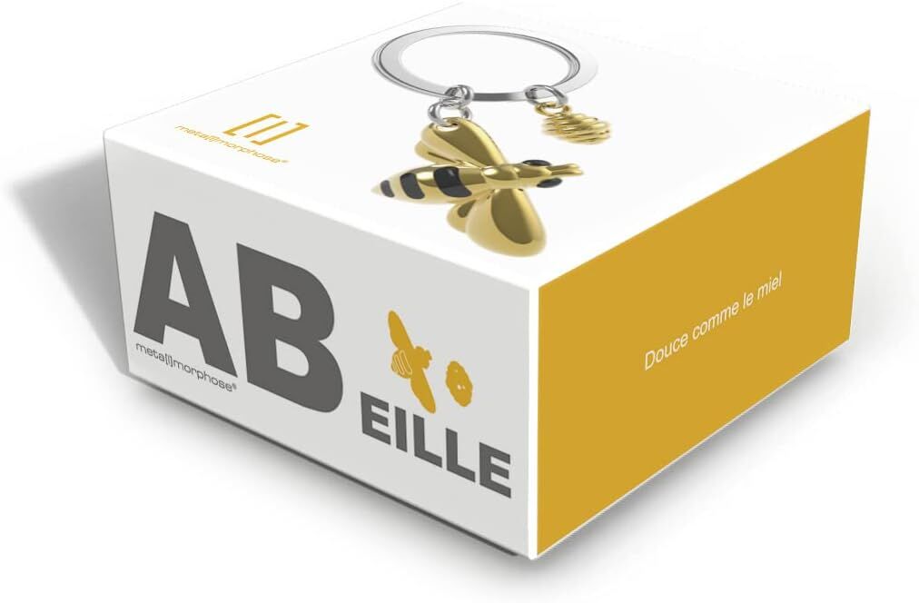 MetalMorphose Keyring - Honey Bee – Monty & Moo