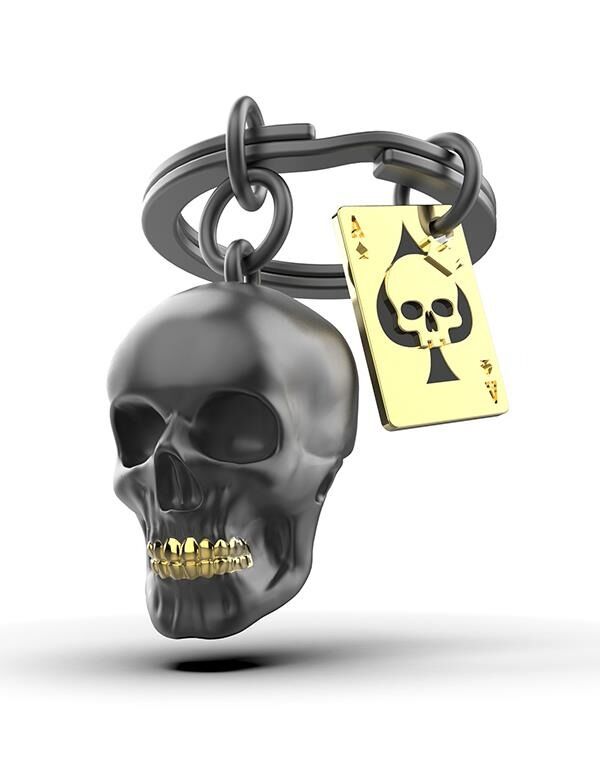 MetalMorphose Keyring - Skull – Monty & Moo