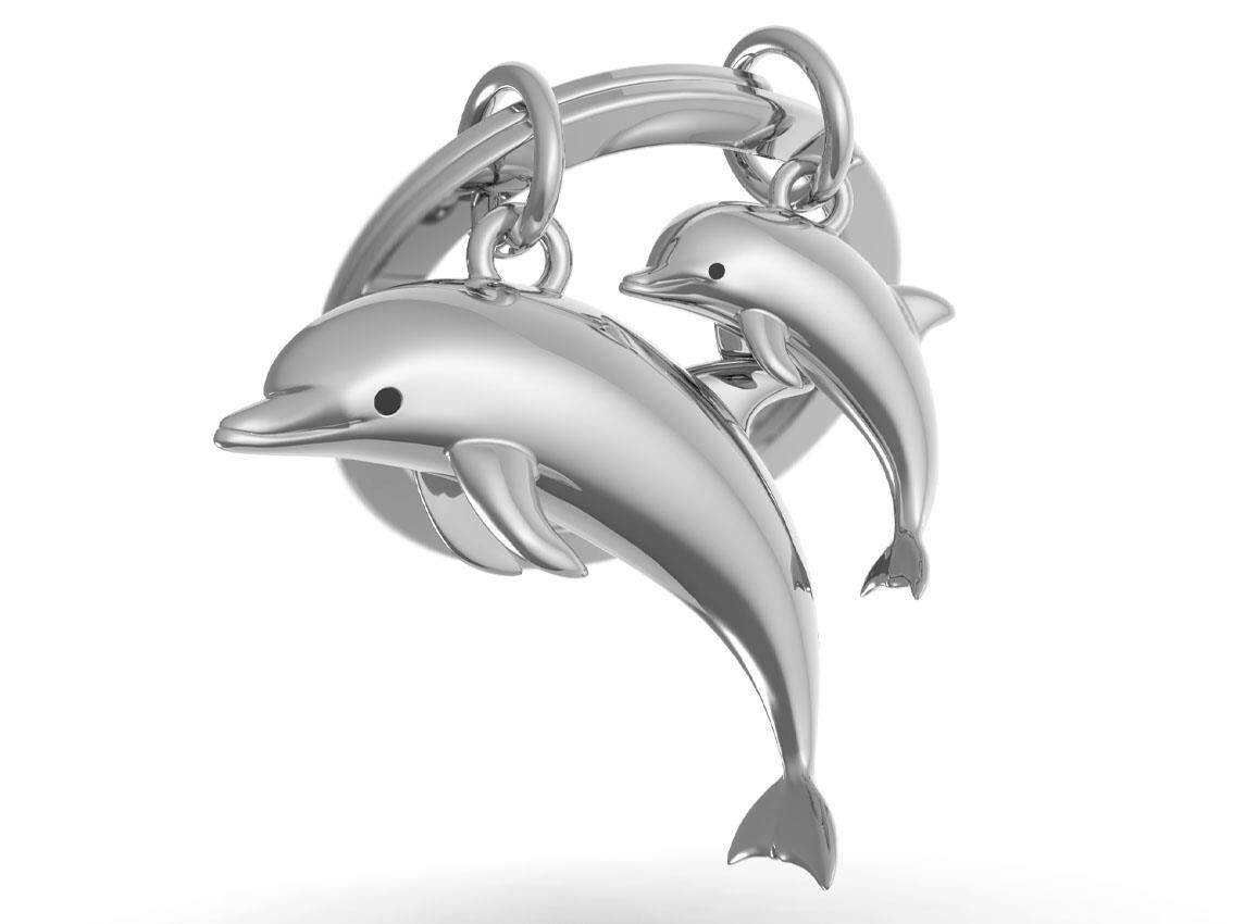 MetalMorphose Keyring - Dolphin – Monty & Moo