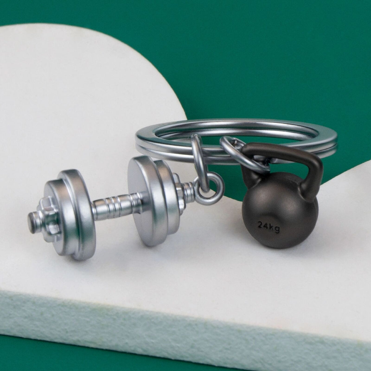 MetalMorphose Keyring - Dumbell – Monty & Moo