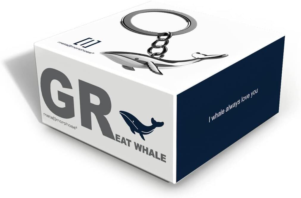 MetalMorphose Keyring - Whale – Monty & Moo