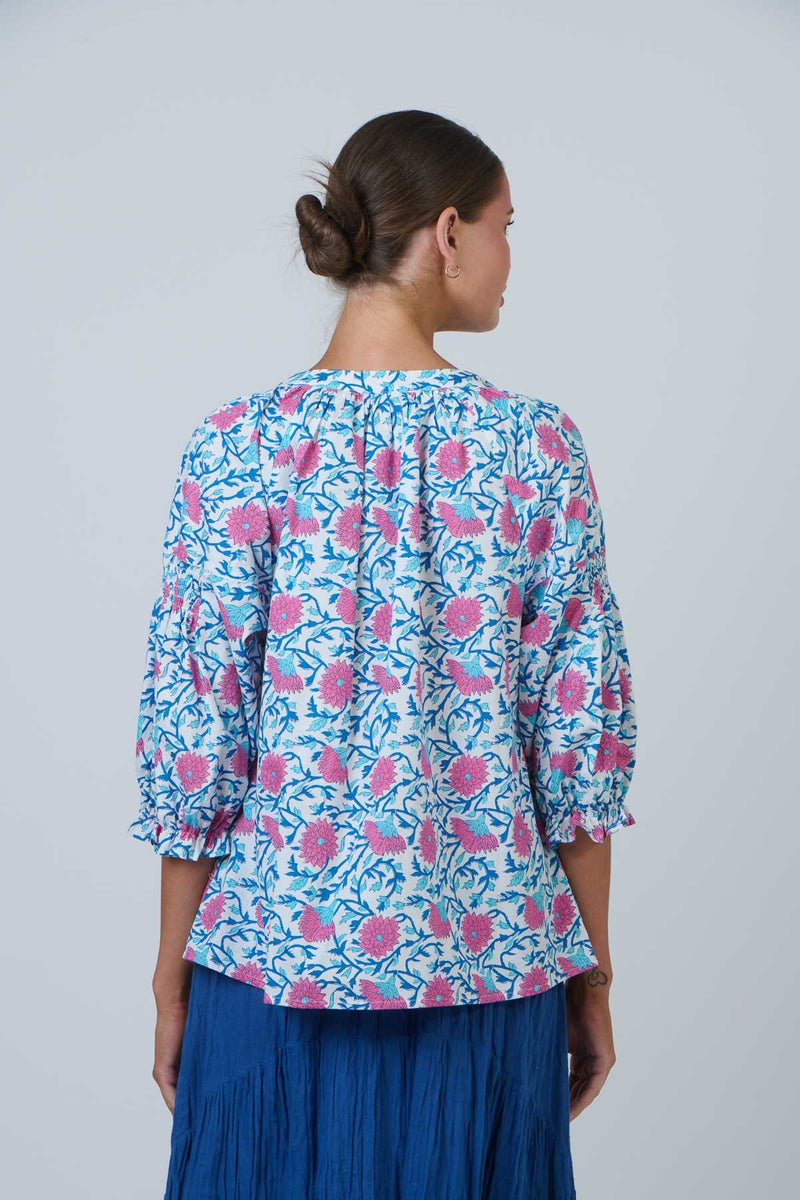 Namastai 3/4 Sleeve Cotton Shirt - Late Bloomers – Monty & Moo