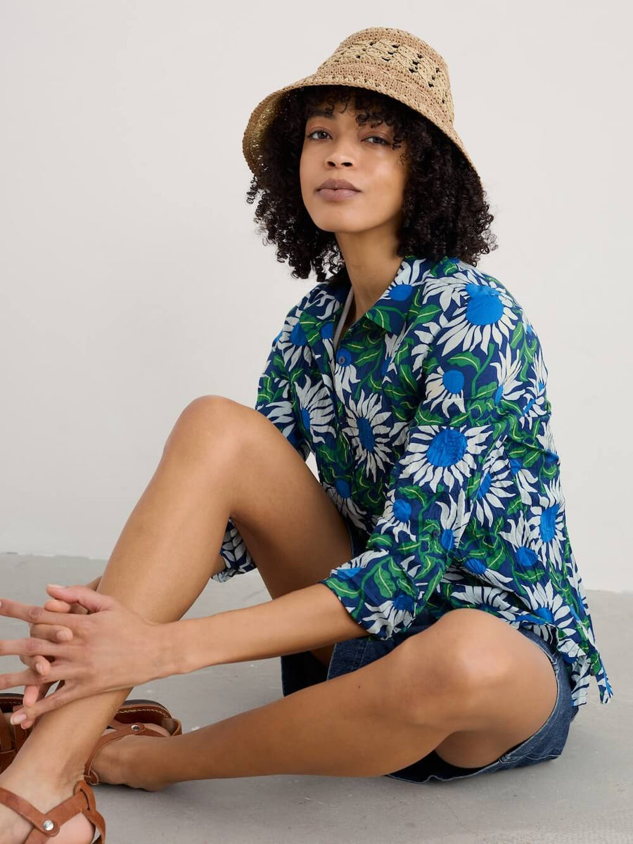 Seasalt Larissa Shirt - Bold Sunflower Marine – Monty & Moo