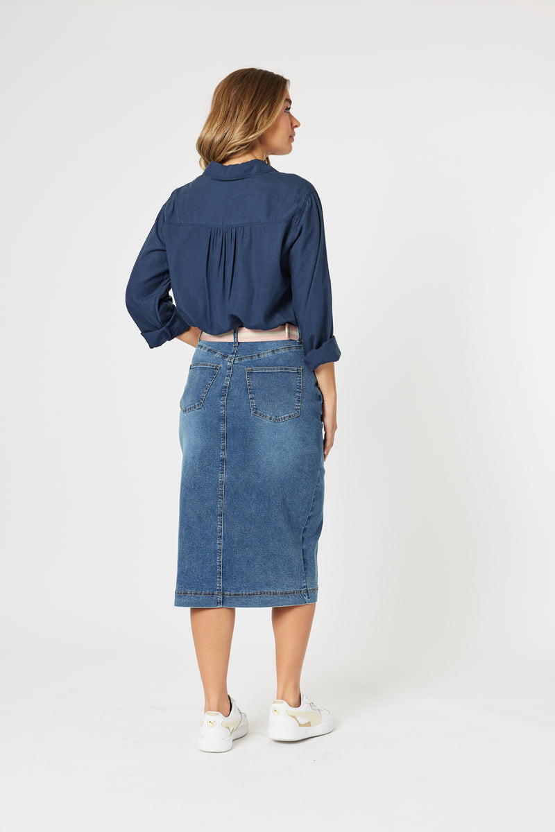 Threadz Hailey Navy Shirt – Monty & Moo