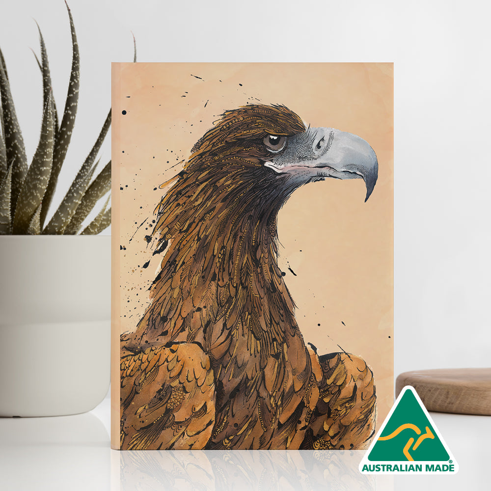 Shannon Dwyer Lined Notebook - Wesley Wedge Tailed Eagle – Monty & Moo