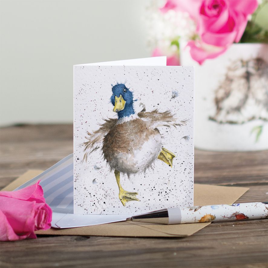 Adorable Duck Mini Greeting Card | Perfect for Gifts – Monty & Moo