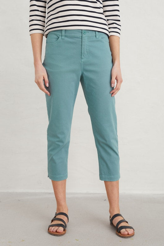 Pants Women: Seasalt Cornwall Albert Quay Crops - Aqua – Monty & Moo