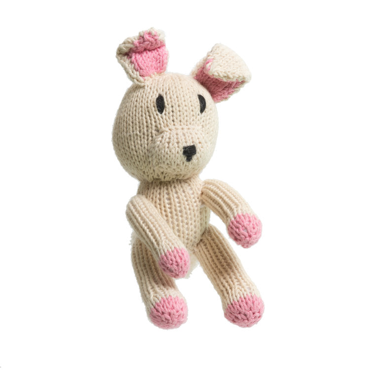 Organic Cotton Rascals - Rascal Bunny Pink Ears – Monty & Moo